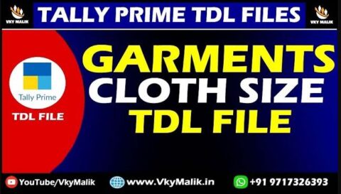 Garments TDL File in Tally Prime | Free TDL File Download For Tally ...