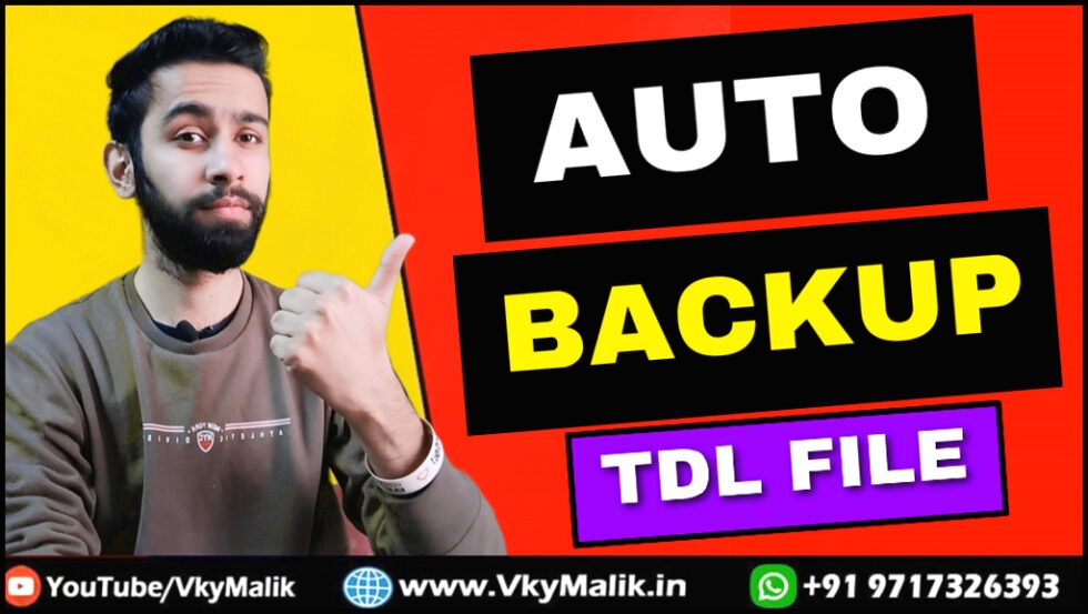 Auto Backup TDL File in Tally Prime | Tally Prime All TDL File Free ...